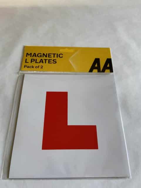 AA FULLY MAGNETIC L-PLATES - Isle of Wight Driving Academy